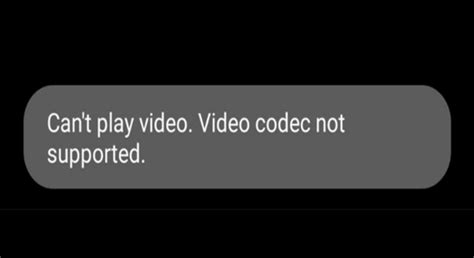 Fix Video Codec Not Supported Error In Simple Ways