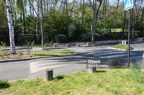 횡단보도 및 속도 범프 도로 표시 및 표지판 도시 환경 공공 공원 과속방지턱 표지판에 대한 스톡 사진 및 기타 이미지 과속방지턱 표지판 0명 가로수 Istock