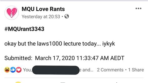Macquarie University Law Lecturer Livestreamed Description Of Sex Act