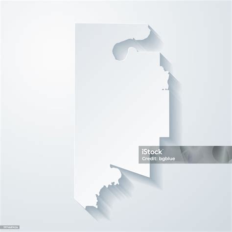 미시시피주 레플로어 카운티 빈 배경에 종이 자르기 효과가 있는 지도 그린우드 미시시피에 대한 스톡 벡터 아트 및 기타 이미지 그린우드 미시시피 0명 3차원 형태