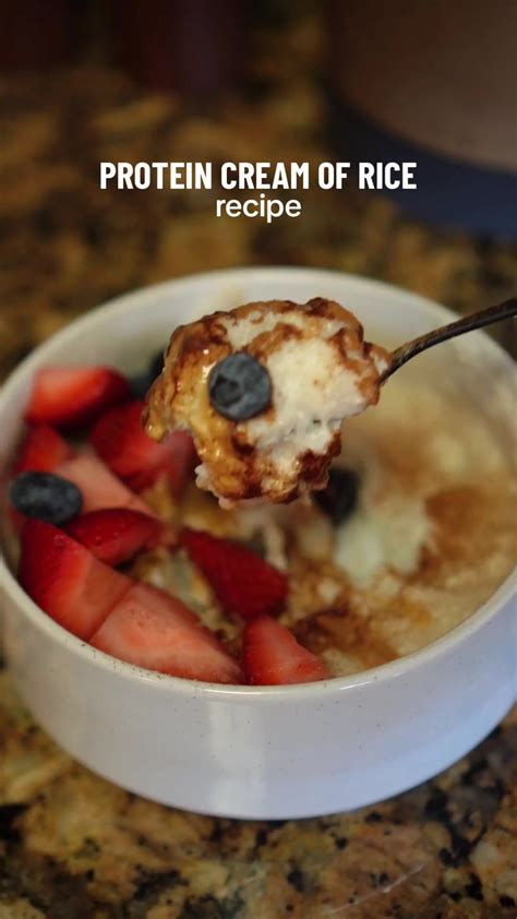 Healthy Protein Cream Of Rice Recipe For Gains Tiktok