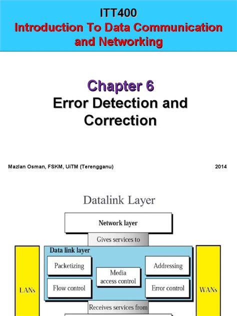 Ch6 Error Detection And Correction Pdf Code Telecommunications Ch6 Error Detection And Correction Pdf Code Telecommunications