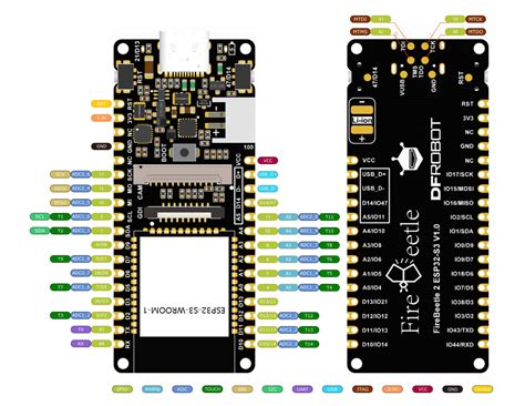 Firebeetle 2 Esp32 S3 N16r8 Aiot Con Cámara Dfr0975 Unit Electronics