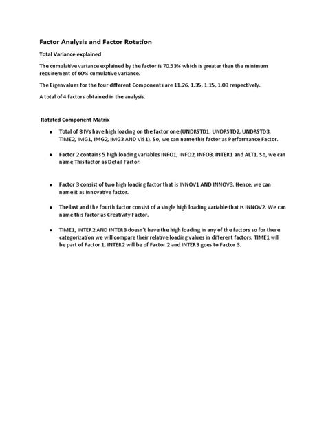 Factor Analysis And Factor Rotation Pdf