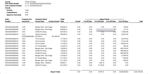 Aged Sales Order Report In Sage 300 Erp Sage 300 Erp Tips Tricks And Components