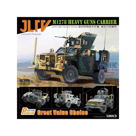 Maquette JLTV M1278 Heavy Guns Carrier PREMIUM EDITION 1 35