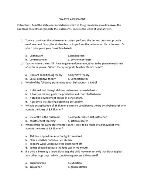 Chapter Assessment Pdf