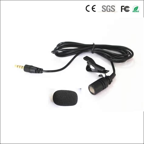 Linhuipad Mm Metal Lapel Microphone Stereo Lavalier Collar Tie Clip On Mic For Wireless