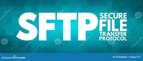 Sftp Secure File Transfer Protocol Acronym Technology Concept