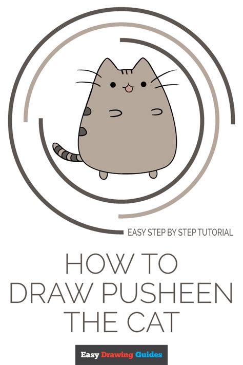 How To Draw Pusheen The Cat Really Easy Drawing Tutorial