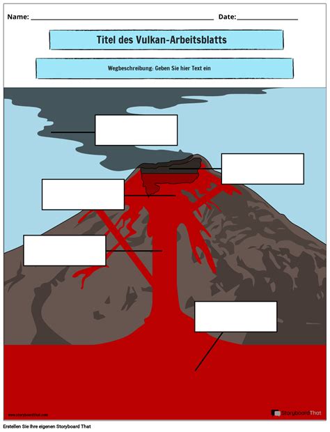 Vulkan Arbeitsblätter Kostenlos Und Anpassbar Von Storyboard That