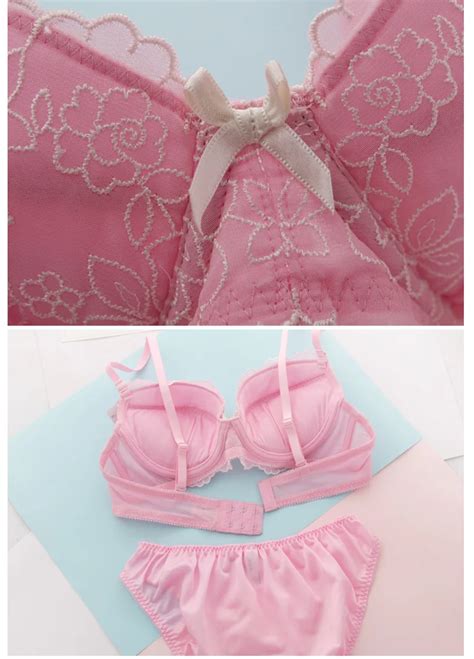 Японский Тонкий удобный бюстгальтер милый комплект с шифоновым бюстгальтером для девочек тонкое