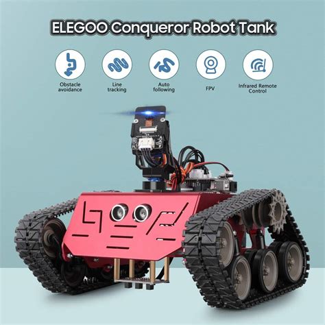 Elegoo 3 En 1 Kit De Coche Inteligente De Bloque De Construcción
