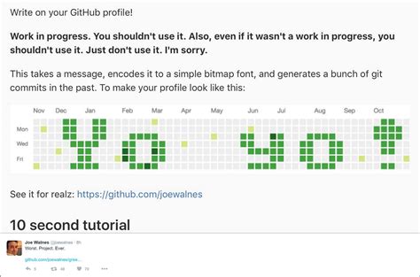 Worst Project Ever — Github If You Have An Empty Github History By