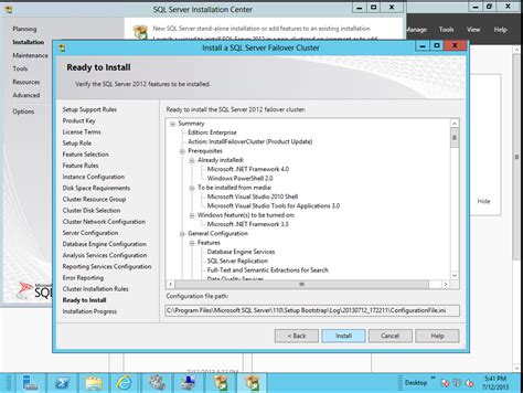 Mysql And Sql Server Microsoft Sql Server 2012 Cluster Installation