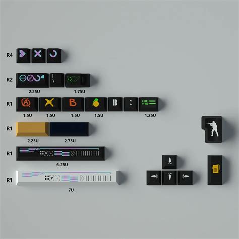 CSGO Printstream OEM Keycap Set Gaming Style Kawaiieycaps