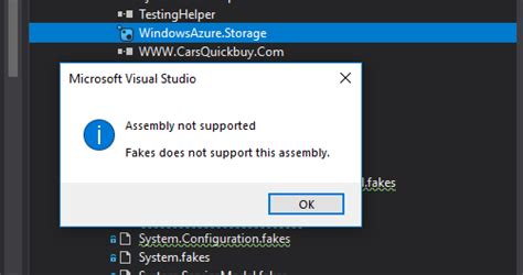 windowsazure storage not supported by microsoft fakes framework