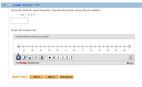 Solved Solve The Absolute Value Inequality Express The