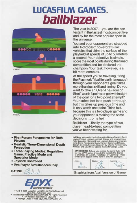 Ballblazer Images LaunchBox Games Database Ballblazer Images LaunchBox Games Database