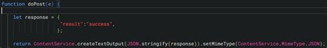 javascript how to add an header to appscript post response stack