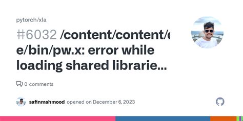 Content Content Q E Bin Pw X Error While Loading Shared Libraries