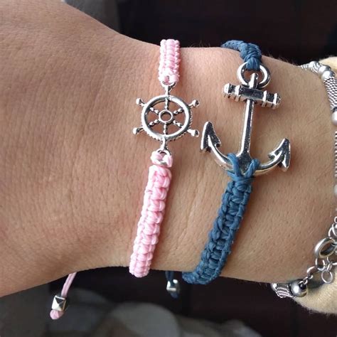 Pin De Lydia Arribas En Para Ti Pulseras Bonitas Pulsera De Ancla Pulseras Tejidas