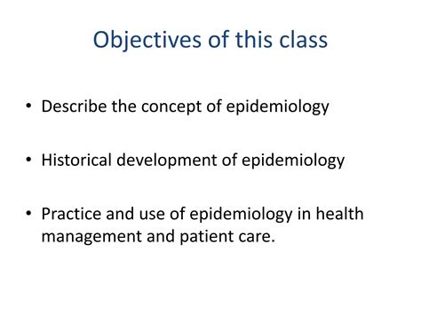 Introduction To Epidemiology PPT