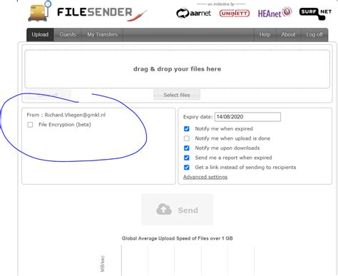 e mail fields not visible on upload page · issue 828 · filesender