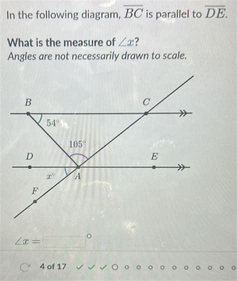 Solved In The Following Diagram Overline Bc Is Parallel To Overline