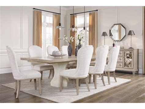 Ashley Furniture Dining Sets Skempton 7 Piece Dining Table Set White