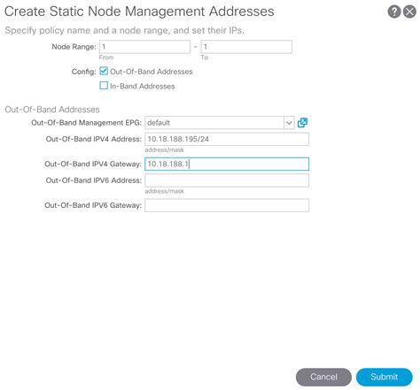 aci configuring out of band oob access for your fabric