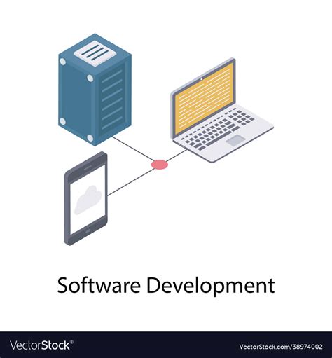 Hosting Data Devices Royalty Free Vector Image