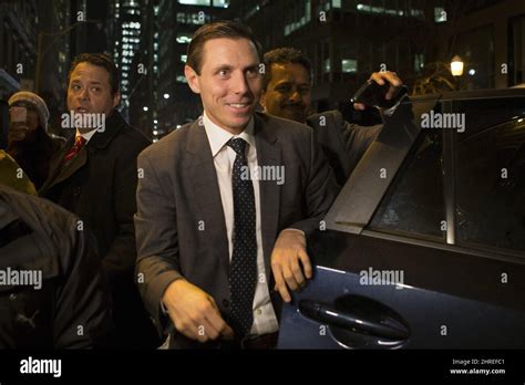 Ontario Pc Leadership Candidate Patrick Brown Arrives At The Ontario Pc Party Head Office In