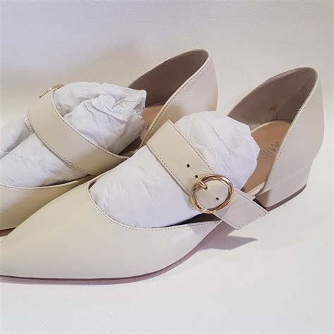 Midas Cream Leather Thedee Mary Jane Heelss