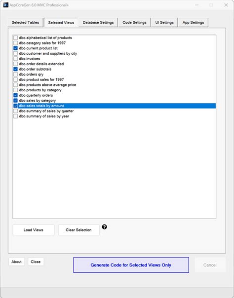 Aspcoregen 60 Mvc Product Screenshots