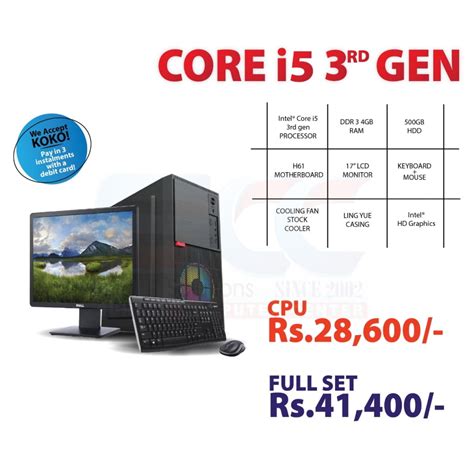 Core I5 3rd Gen Desktop Used Computer Suhadha Computer Center Gampaha