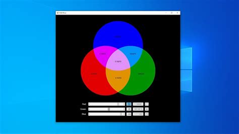 RGB Colour Mixer The Finished VB NET Application YouTube
