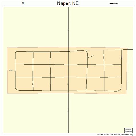 Naper Nebraska Street Map 3133530