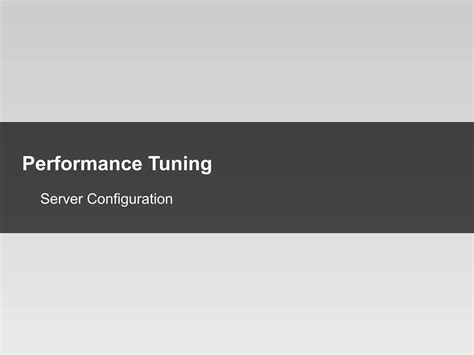 Sql Server Performance Tuning Ppt