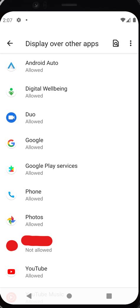 java android settings permissions not not acting as they should