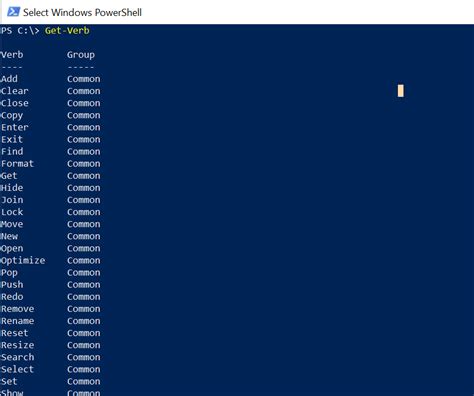 Powershell Approved Verbs Shellgeek