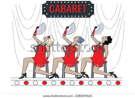Group Sexy Girls Colorful Sumptuous Carnival Stock Vector Royalty Free