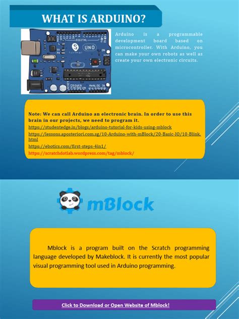 Coding Arduino With Mblock Pdf
