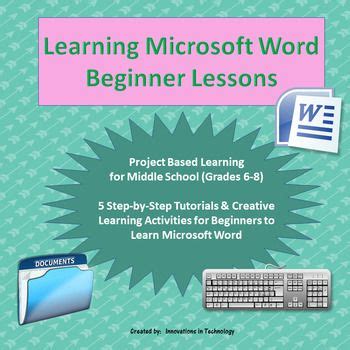 Learning To Use Microsoft Word Beginner Lessons Distance Learning Beginner Lesson Words
