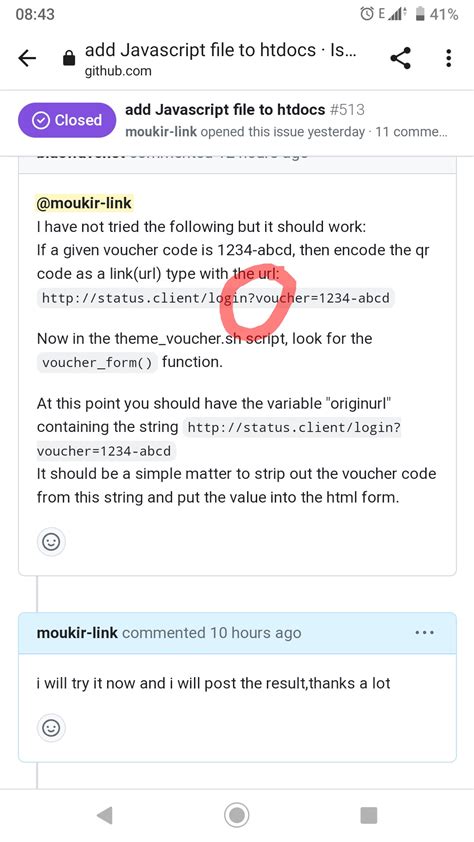 pass a voucher code to theme voucher using qr · issue 515 · opennds