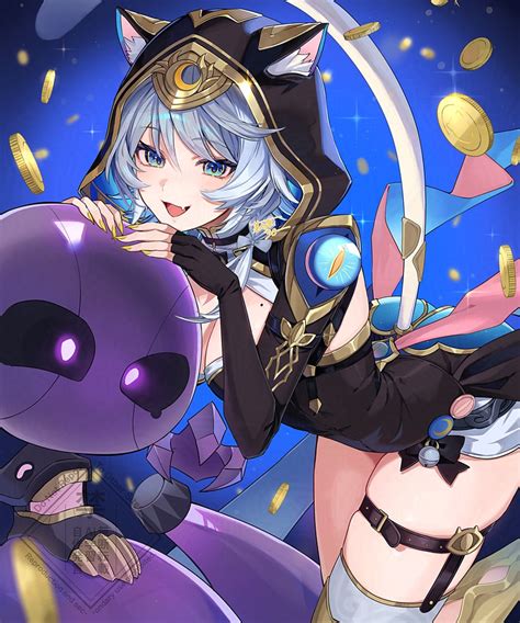 Cipher And Spirithief Bartholos Honkai And 1 More Drawn By Xxchicoxxf