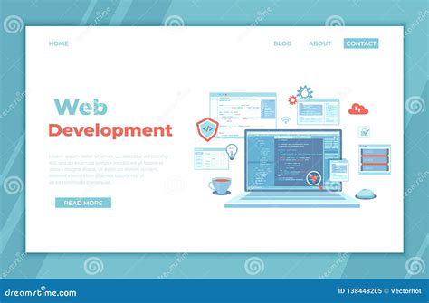 Web Entwicklungs Programmierungskodierung Laptop Mit Programmcode Auf