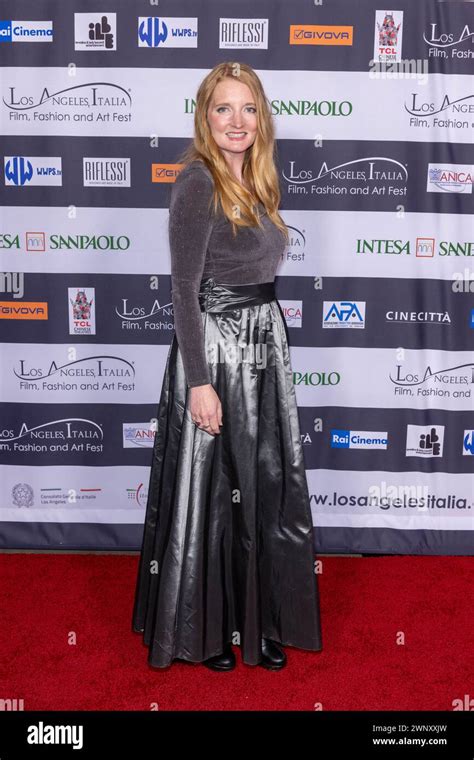 Los Angeles Usa 03rd Mar 2024 Actress Claira Amy Parr Attends 2024 Los Angeles Italia Film