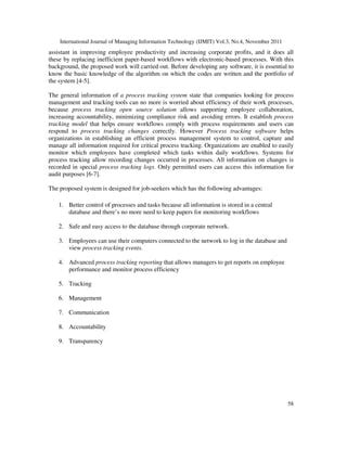 Development of Intelligence Process Tracking System for Job Seekers | PDF