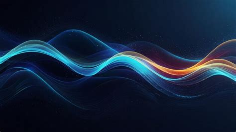 Vibrant Blue Abstract Background With Flowing Waves And Light Effects For Business Designs
